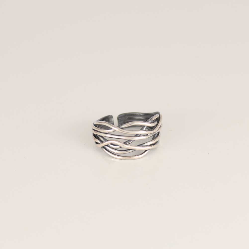 Büttner Schmuck - Ring 925 Silber geflochten